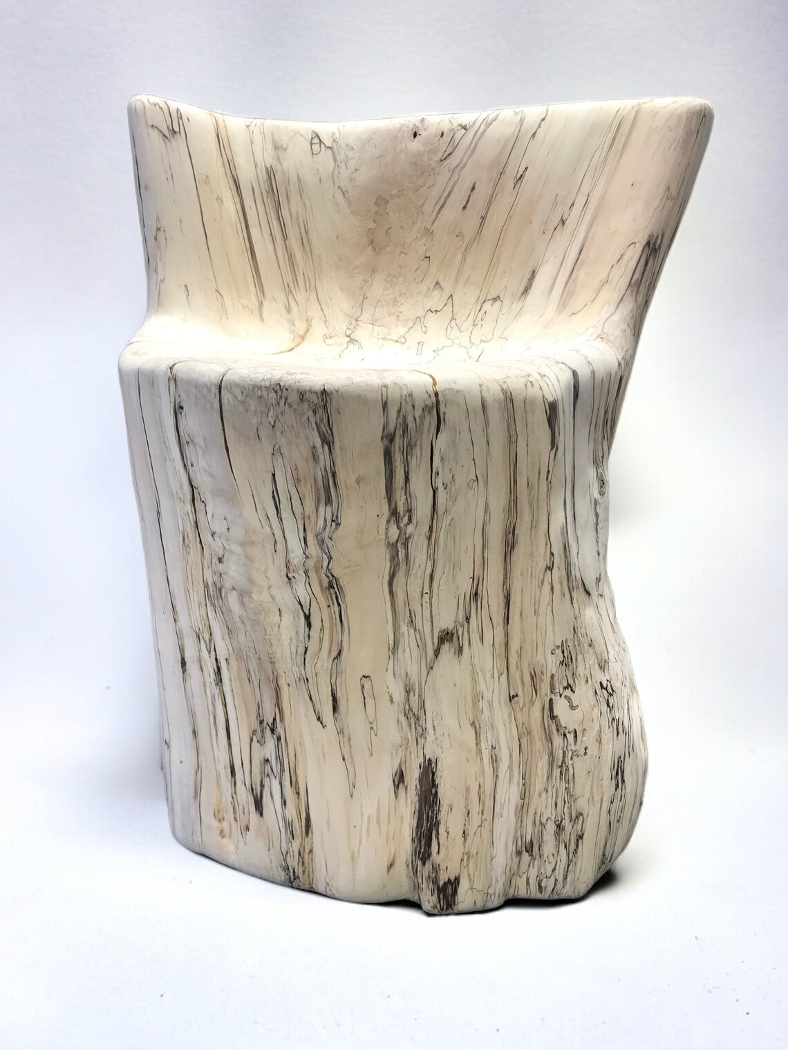 Hand Carved Maple Chair, Timber Seat Chair, Tree Log Wood Chair ...