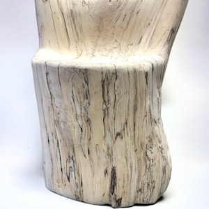 Hand Carved Maple Chair, Timber Seat Chair, Tree Log Wood Chair ...