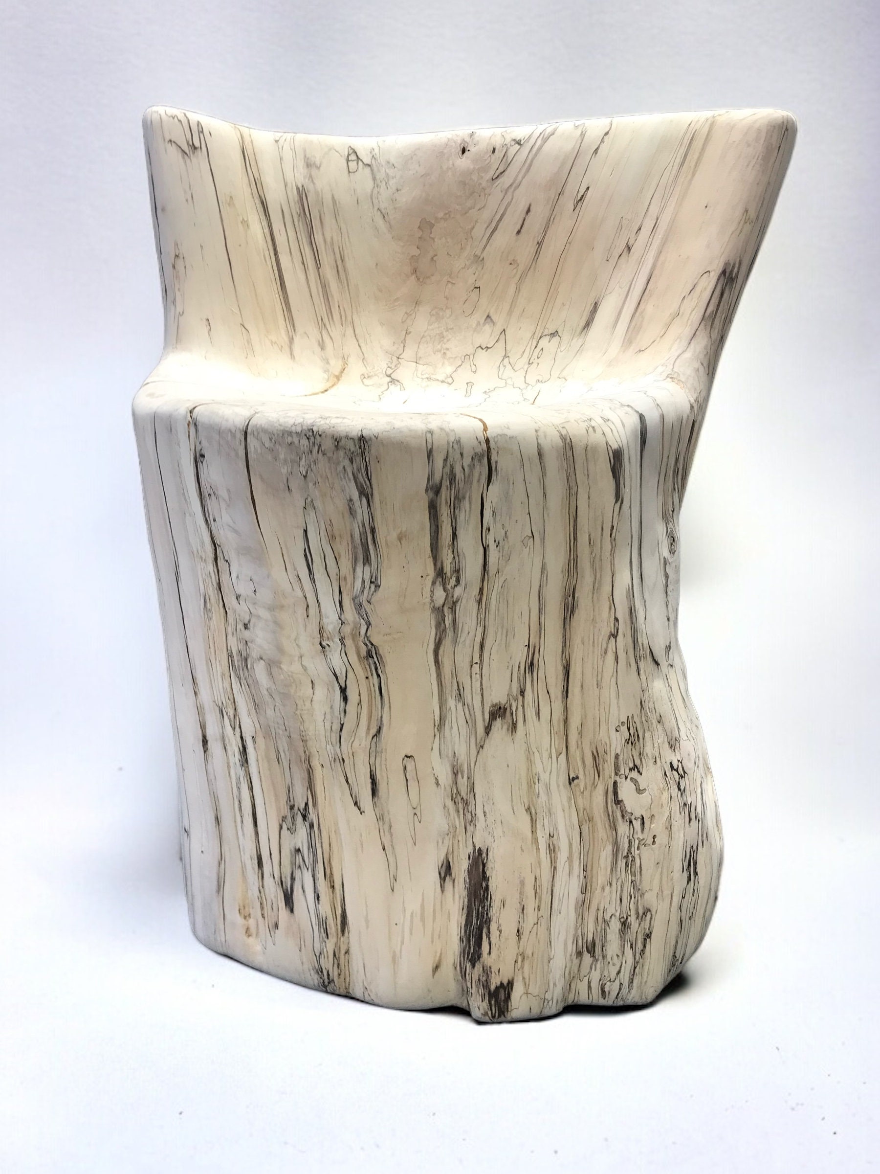 Hand Carved Maple Chair, Timber Seat Chair, Tree Log Wood Chair ...