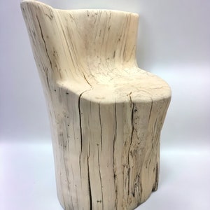 Hand Carved Maple Chair, Timber Seat Chair, Tree Log Wood Chair ...