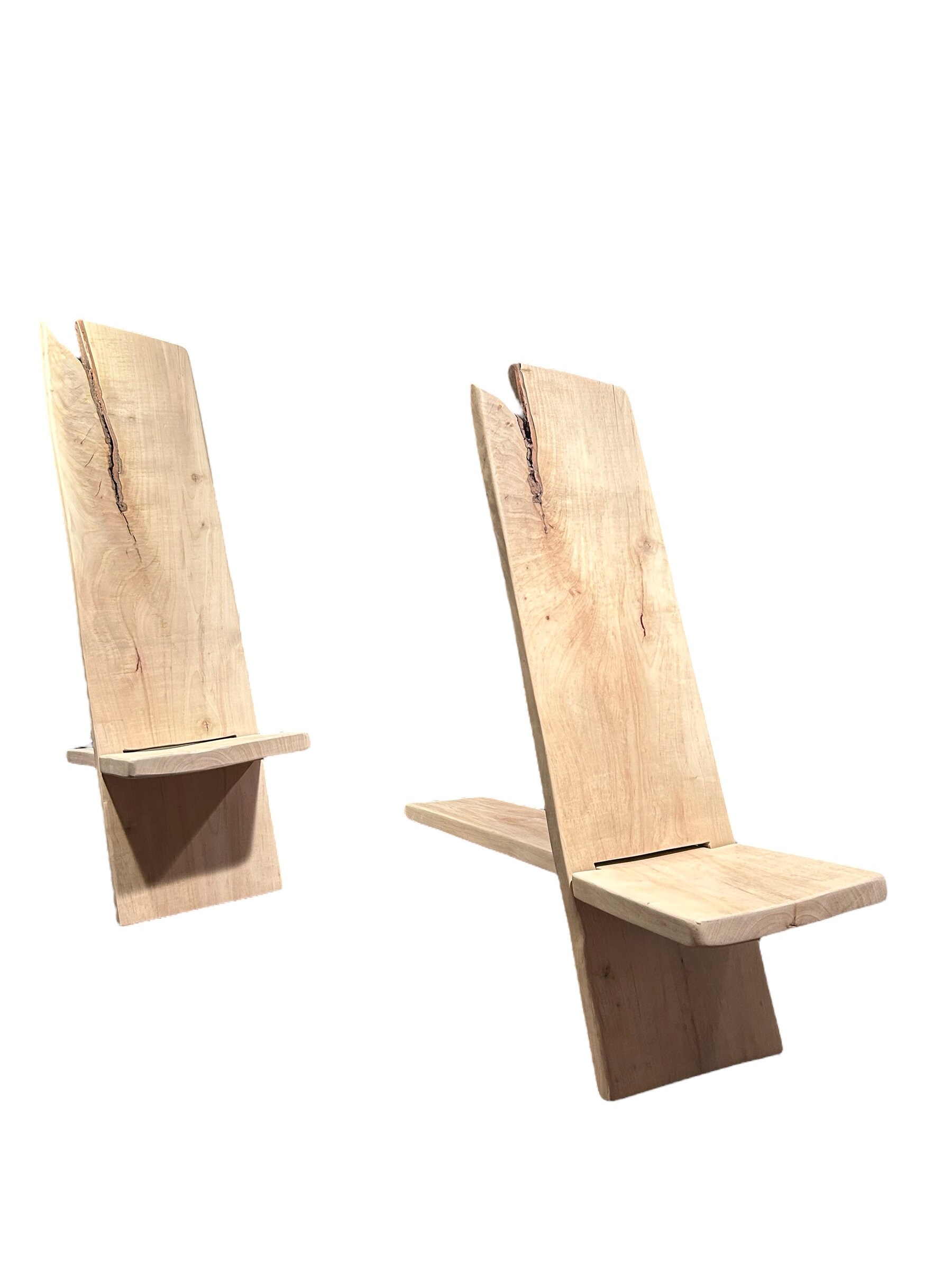 Plank Chairs | Viking Chairs, Set of Two - Etsy