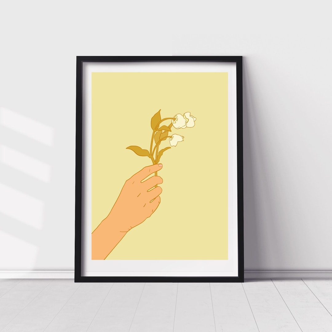 Flower Poster, Instant Download, Printable Art, Wall Art, Illustration ...