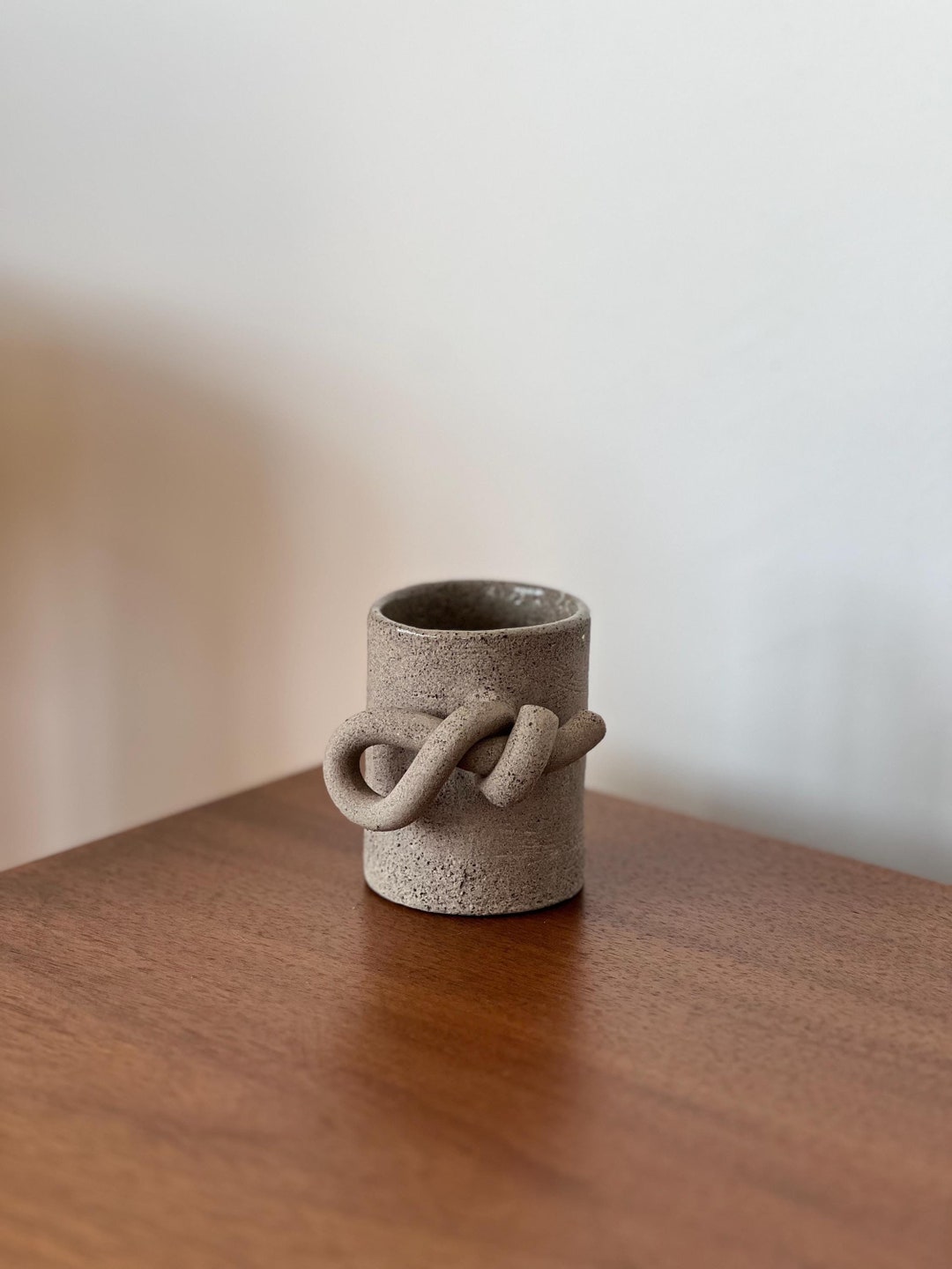 Ceramic Mug, Espresso Cup, Stoneware Knots Coffee Mug, Brutal Style Cup ...