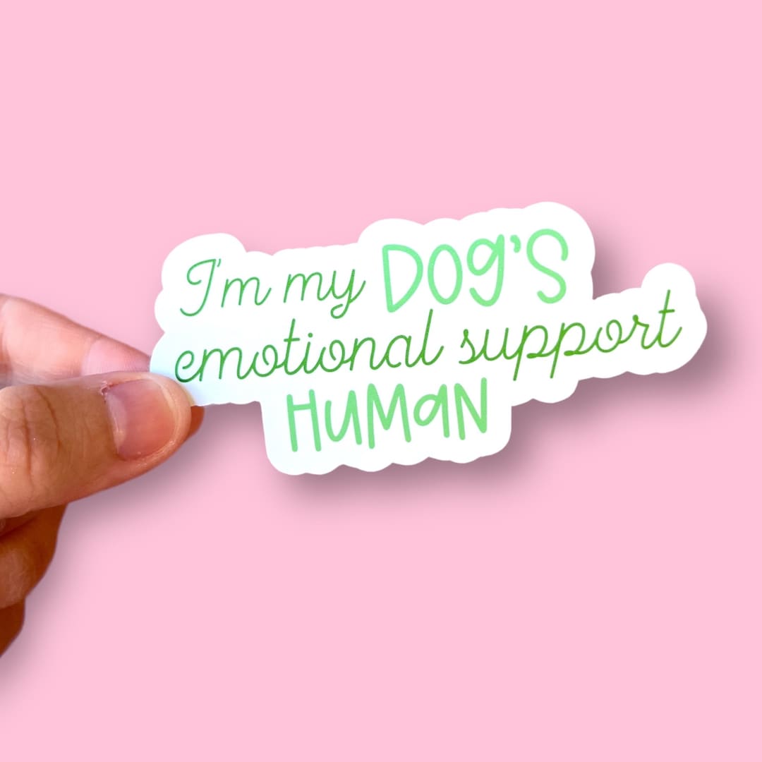 Emotional Support Animal Sticker | Dog Sticker| Water Bottle Laptop ...