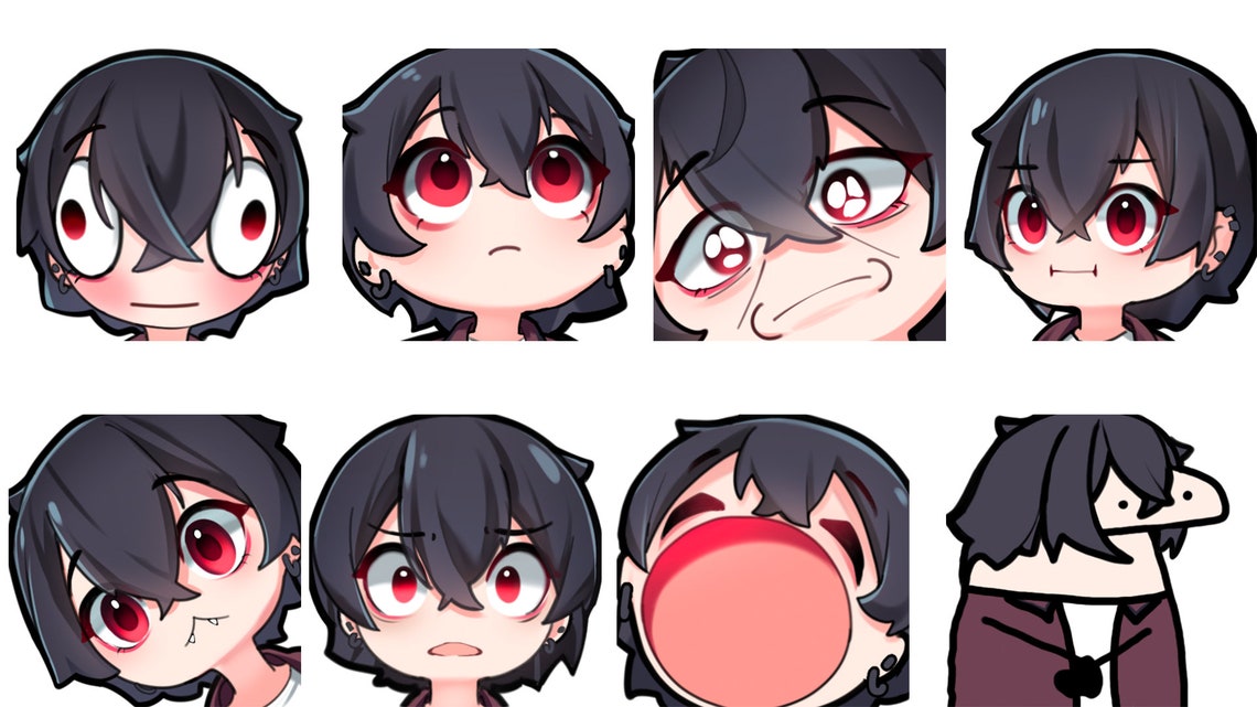 Male Vtuber Model Rigged With 10 Emotes and Streaming Pfp/ Stream ...