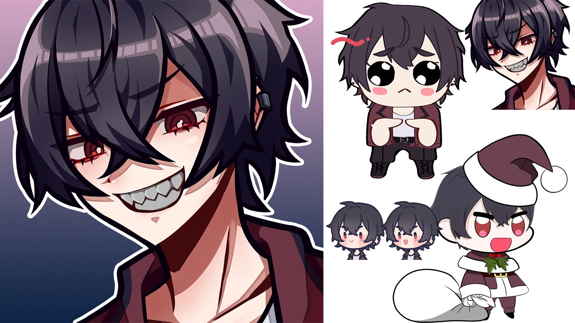 Modelo masculino de Vtuber equipado con 10 gestos y streaming pfp ...