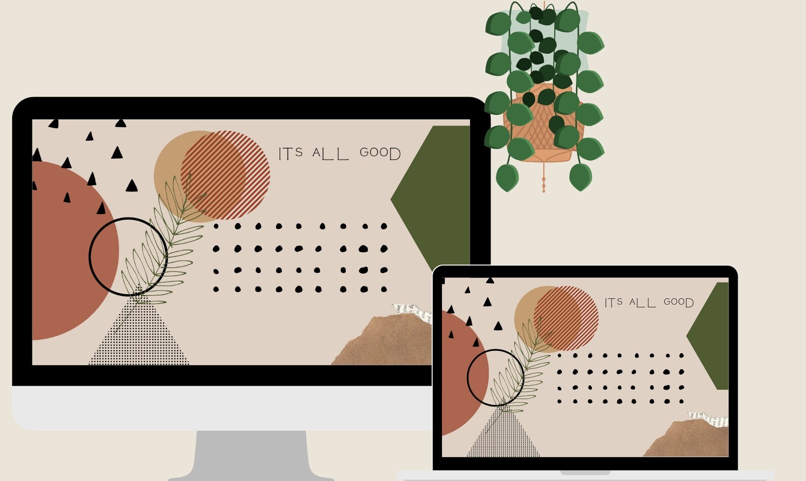 Nature Geometry | Desktop Wallpaper - Etsy