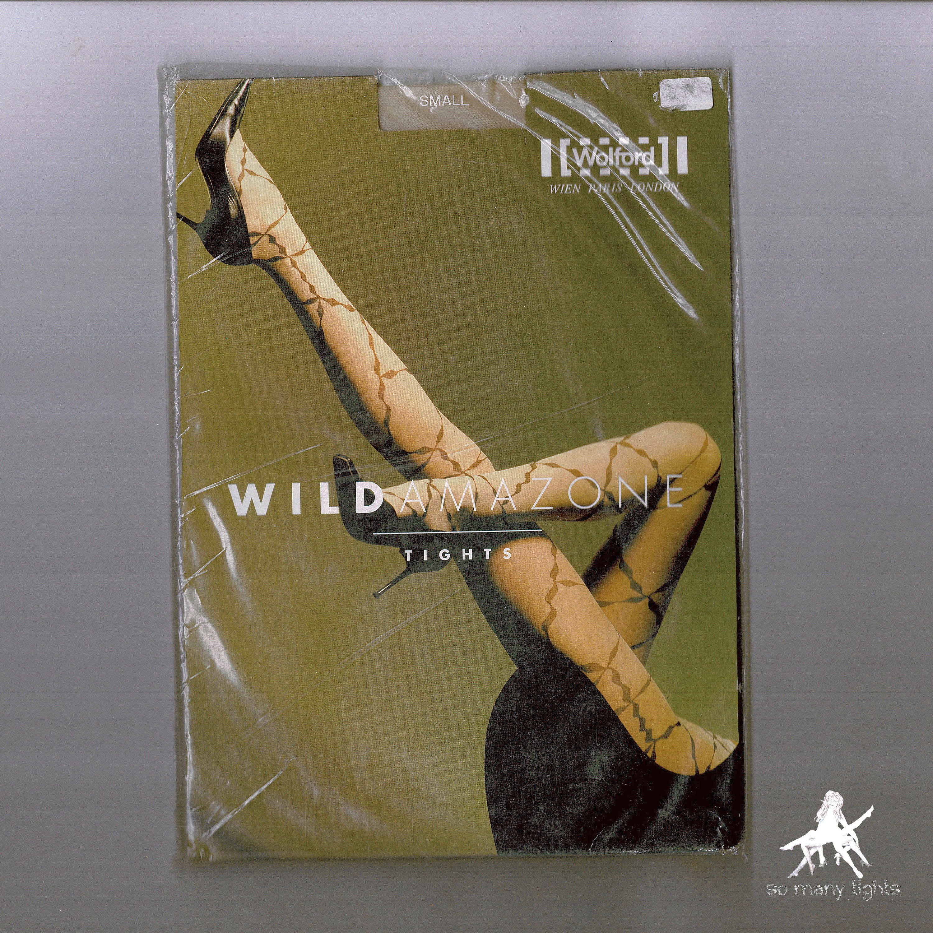 WOLFORD Wild Amazone Tights Dakar Light Beige and Black Abstract ...
