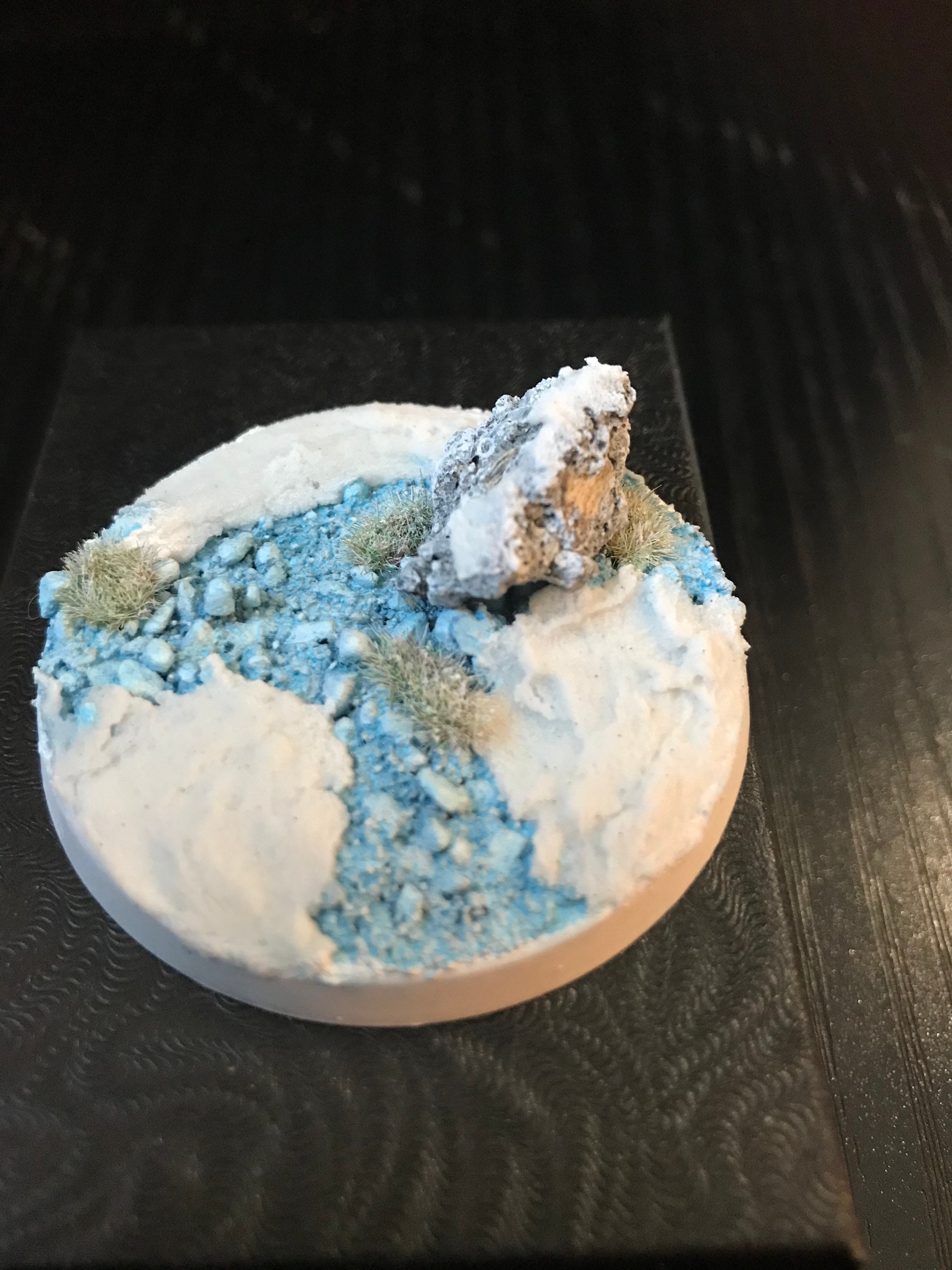 Snowy Ruins and Ice Tundra 32mm 50mm Miniature Base - Etsy