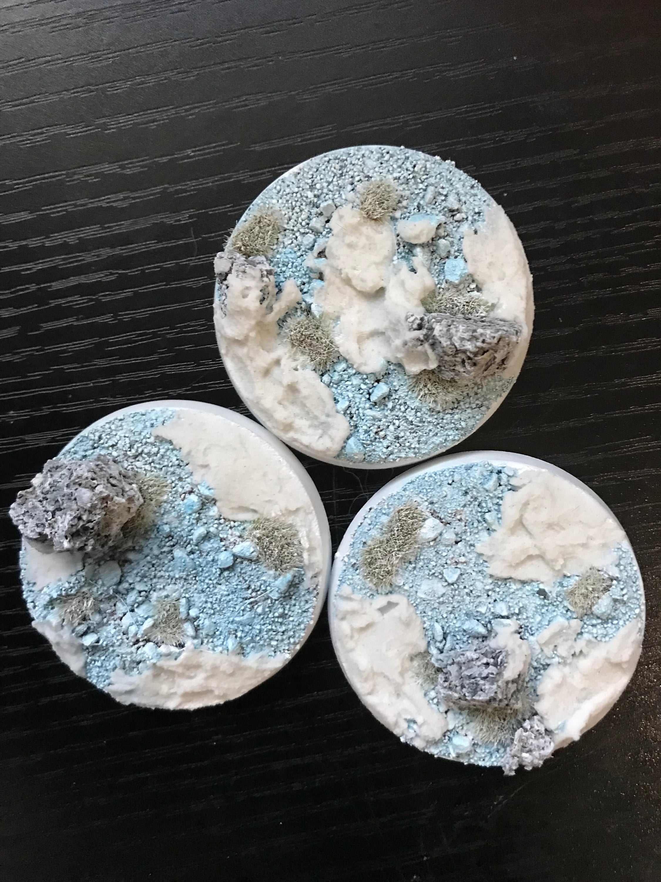 Snowy Ruins and Ice Tundra 32mm 50mm Miniature Base - Etsy