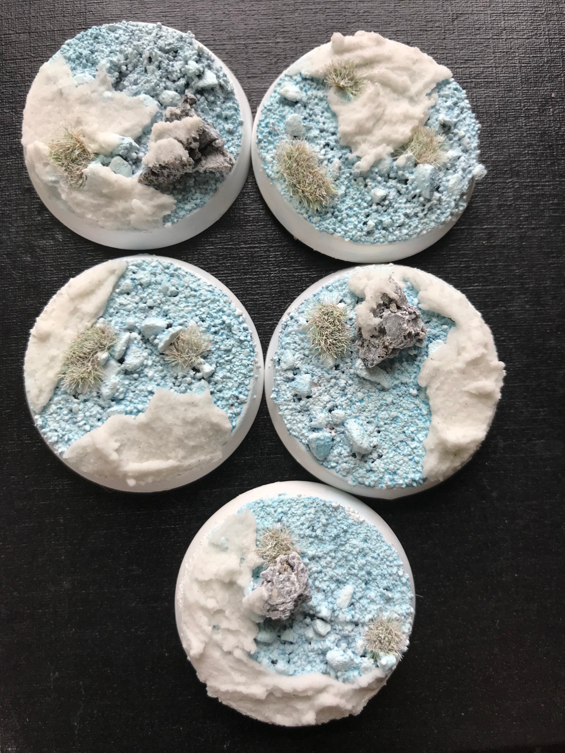 Snowy Ruins and Ice Tundra 32mm 50mm Miniature Base - Etsy