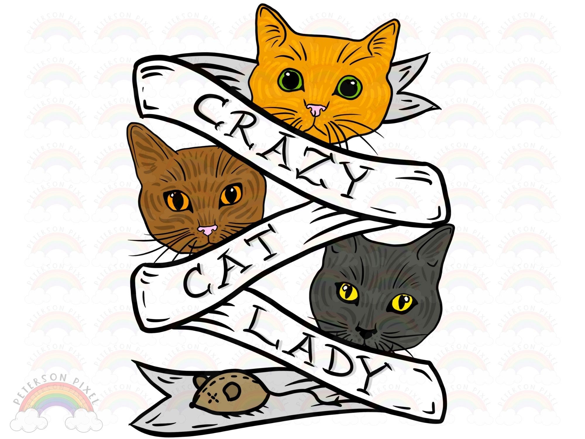 Crazy Cat Lady PNG Crazy Cat Lady Sublimation Crazy Cat Lady - Etsy