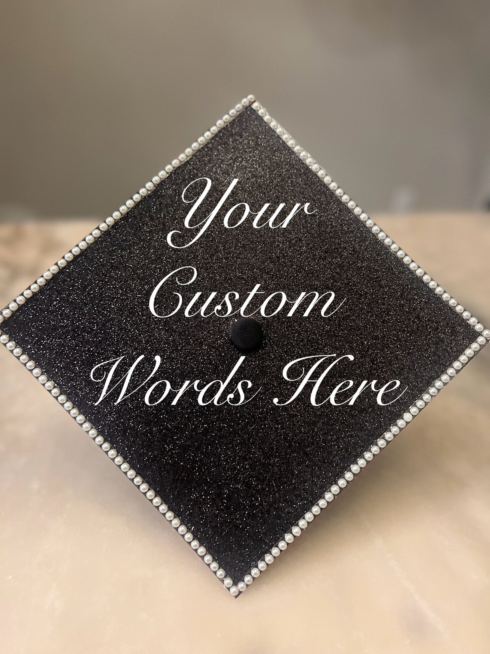 Graduation Cap Topper | Senior Grad Gift | Personalized Glitter and ...