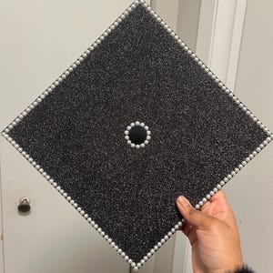 Glitter Pearl Graduation Cap Topper - DIY Grad Gift 2024 - Etsy
