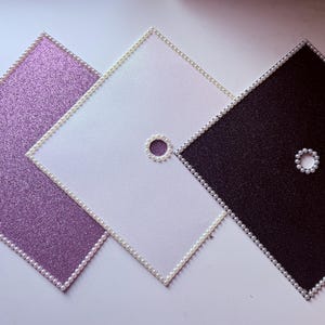 Glitter Pearl Graduation Cap Topper - DIY Grad Gift 2024 - Etsy