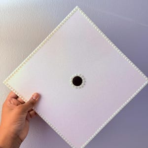 Glitter Pearl Graduation Cap Topper - DIY Grad Gift 2024 - Etsy