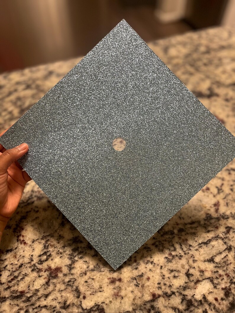 DIY Glitter Graduation Cap Topper, Handmade Cardstock Base - Etsy