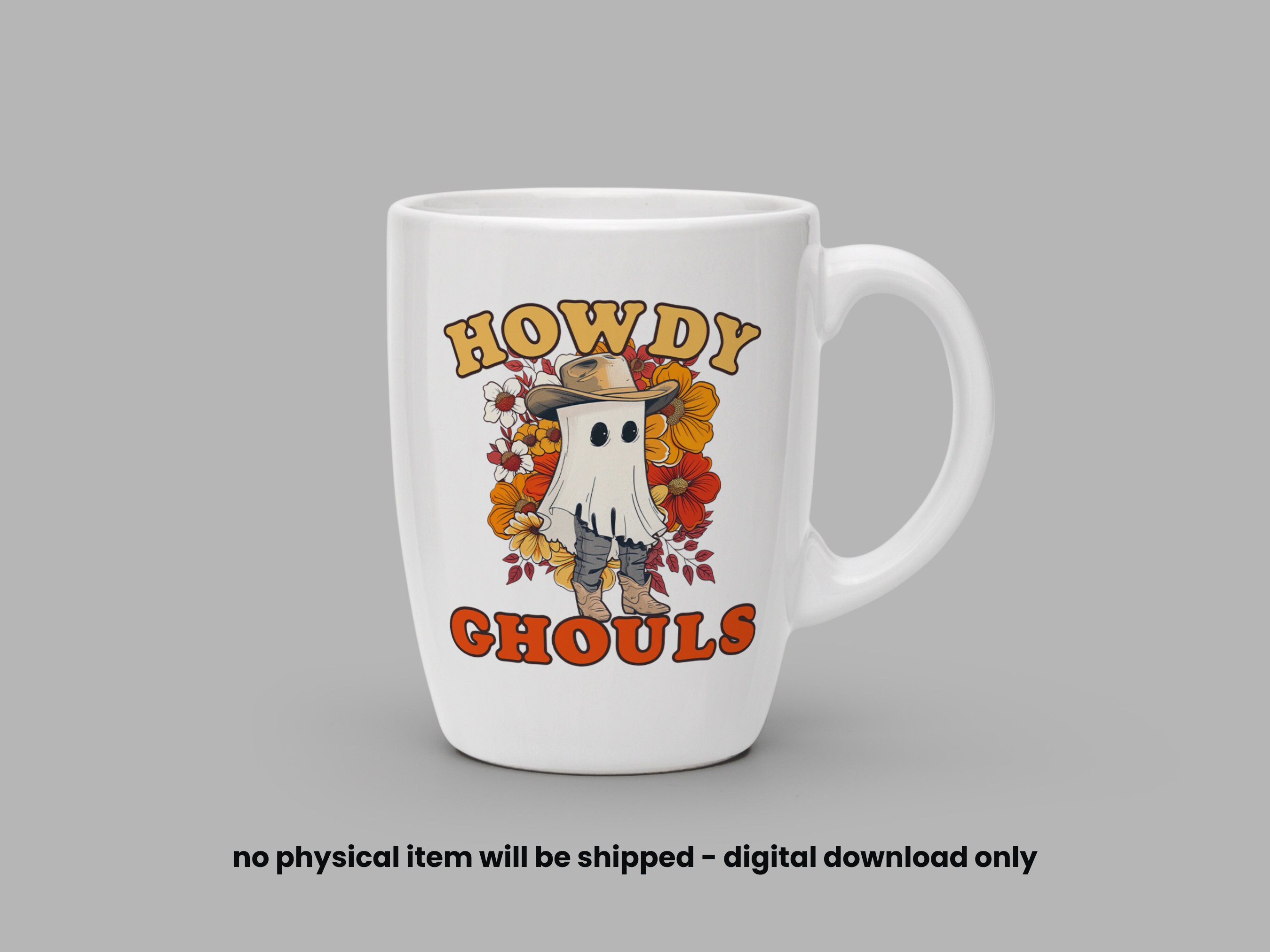 Retro Ghost Halloween Clipart, Halloween Ghost Clipart, Boho Ghost PNG ...