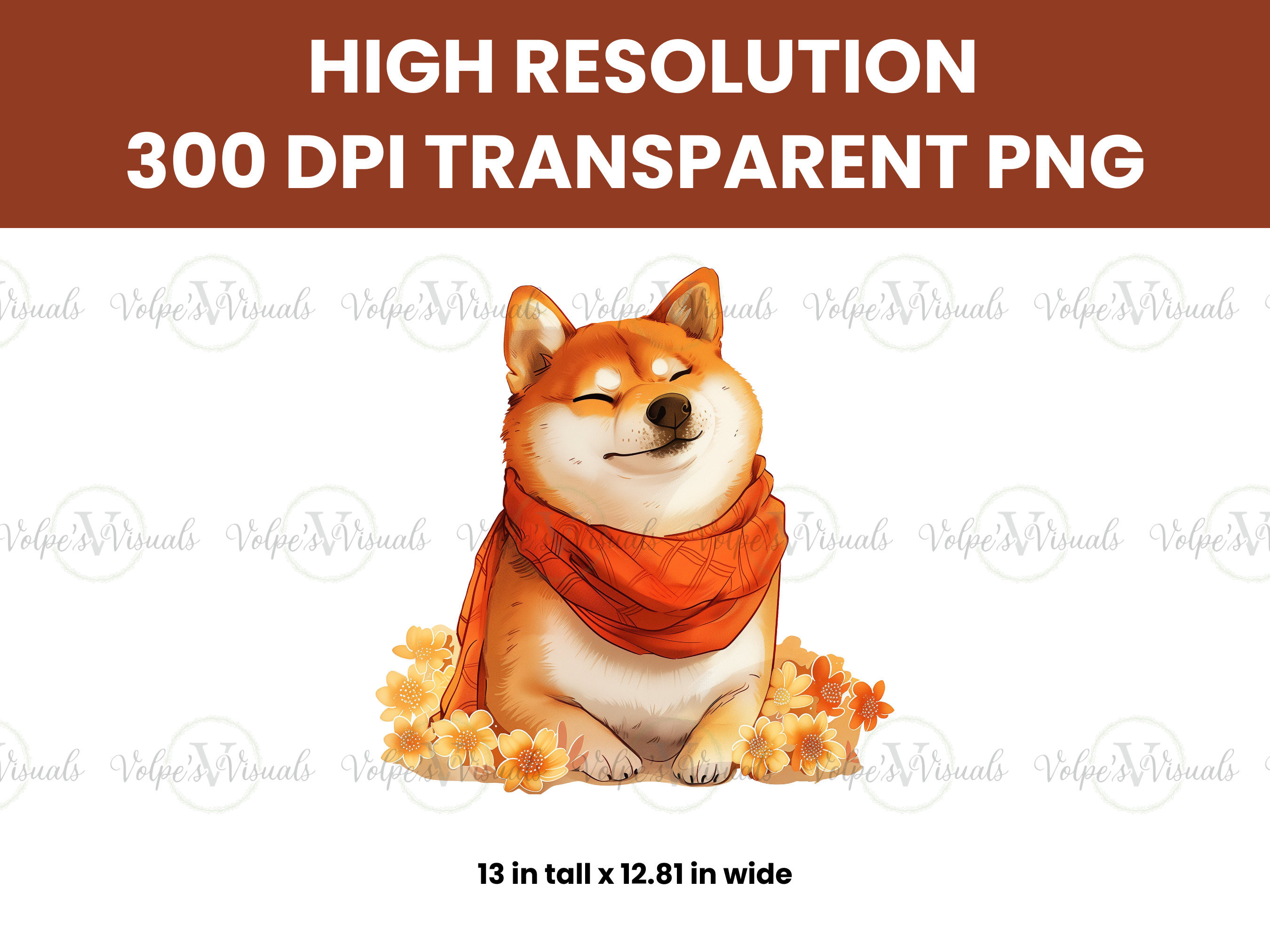 Cartoon Shiba Inu Clipart, Cute Shiba Inu Digital Download, Shiba Inu ...