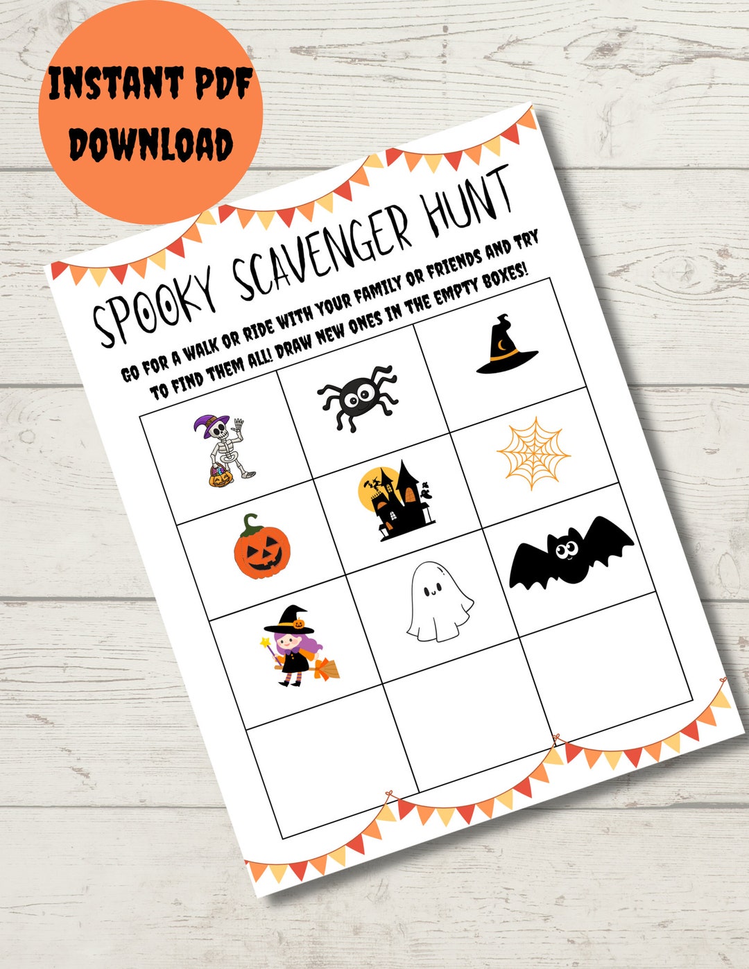 Spooky Halloween Scavenger Hunt - Etsy