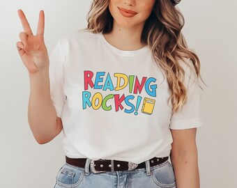 Reading Rocks Shirt - Etsy