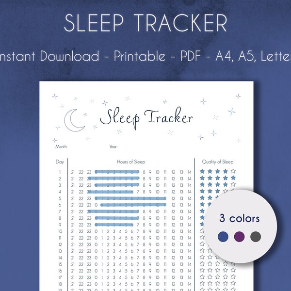 Printable Sleep Chart - Etsy