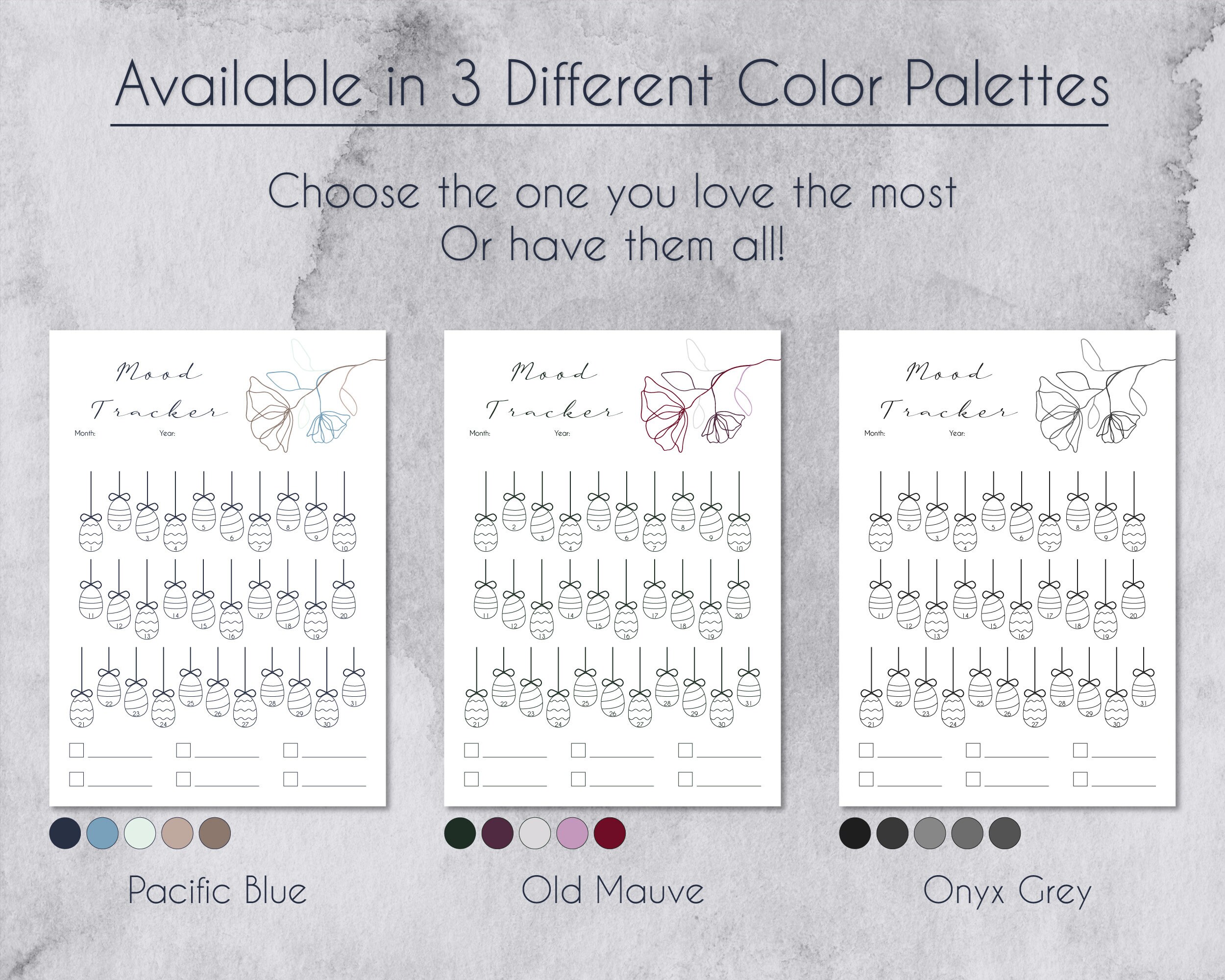 Easter Egg Mood Tracker | Printable Tracker | Instant Download - Etsy