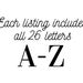 Lilly P Inspired Printable A-Z Letter Art, All Letters of the Alphabet ...