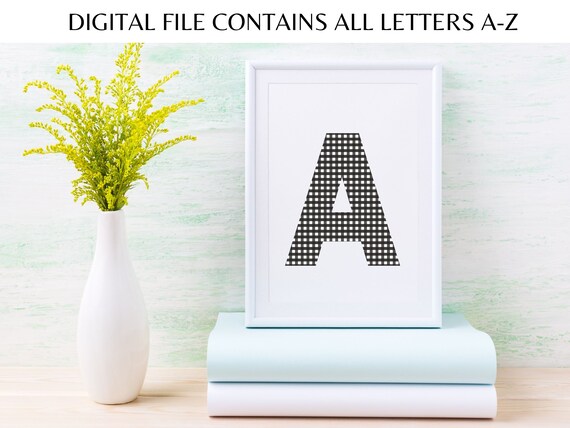Printable Letter A-Z Art All Letters of the Alphabet | Etsy