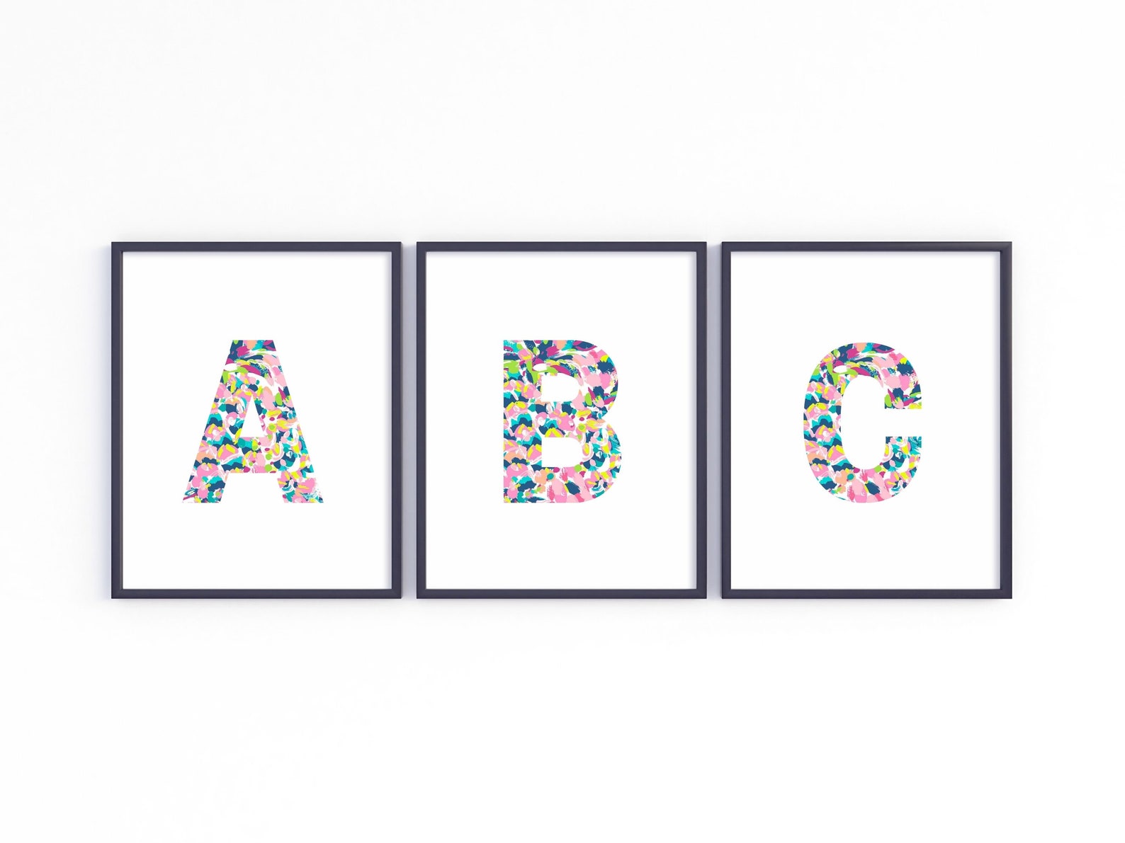 Lilly P Inspired Printable A-Z Letter Art, All Letters of the Alphabet ...