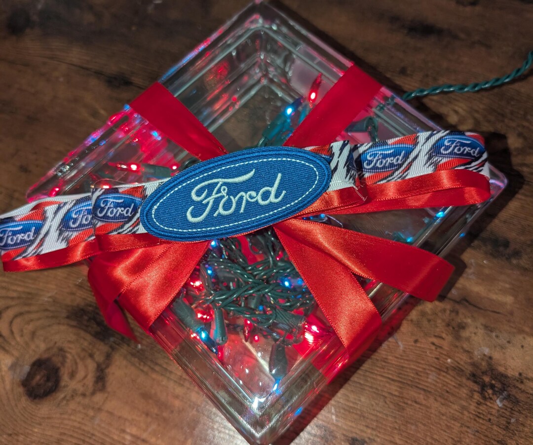 Ford Light up Glass Block - Etsy