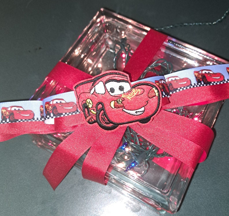Cars Lighting Mcqueen Light up Glass Block - Etsy
