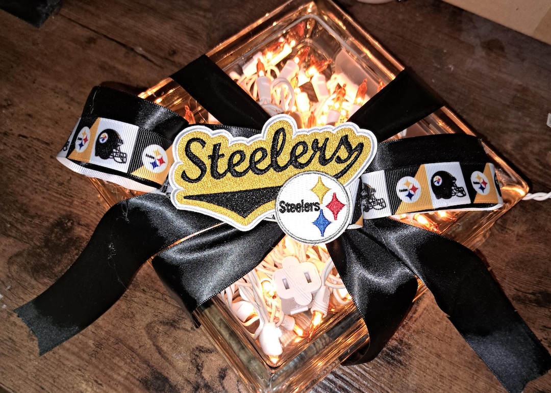 Steelers Light up Glass Block - Etsy