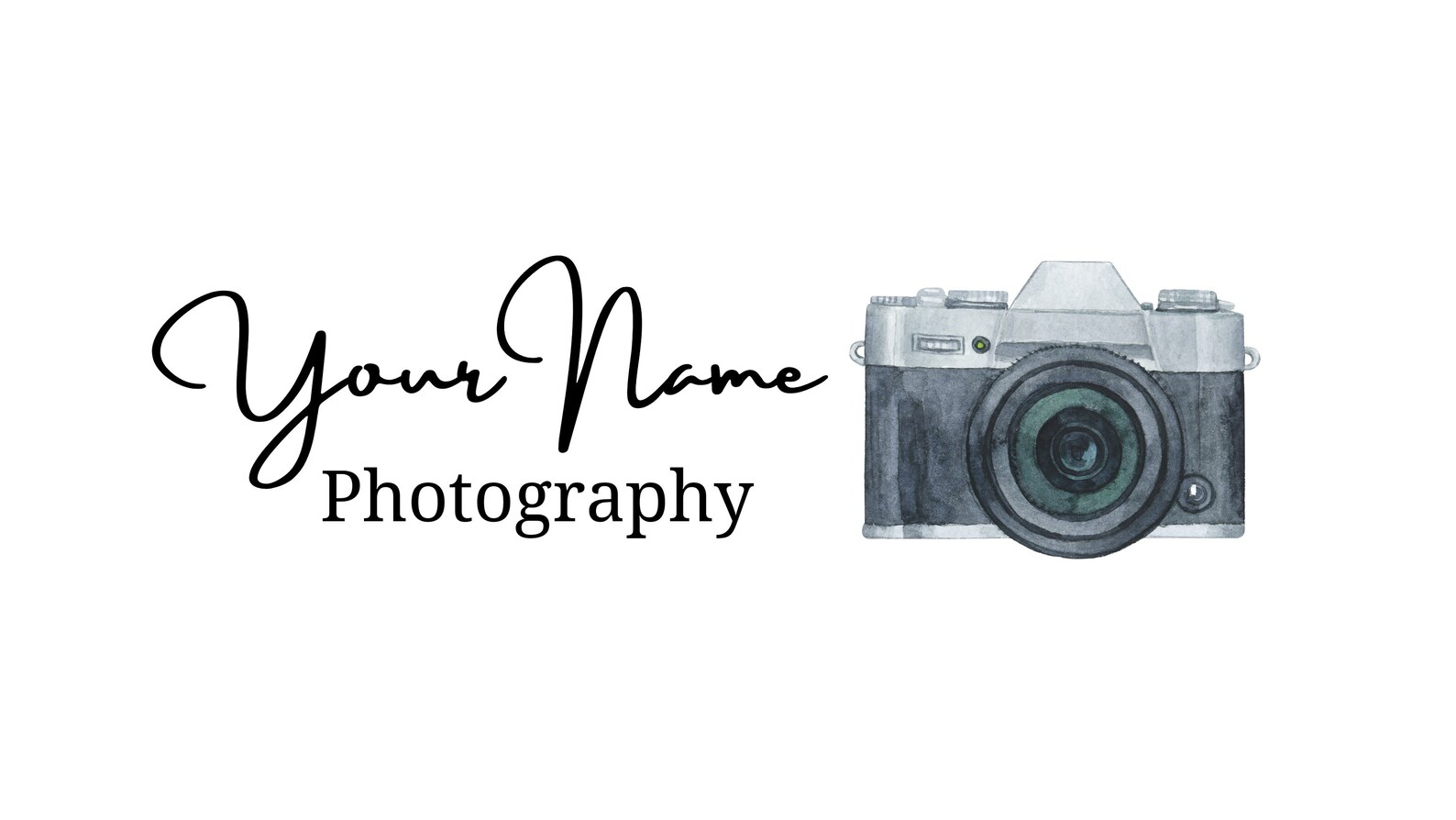 Silver and Black Mirrorless Camera, Photography Logo, Business, 10 ...