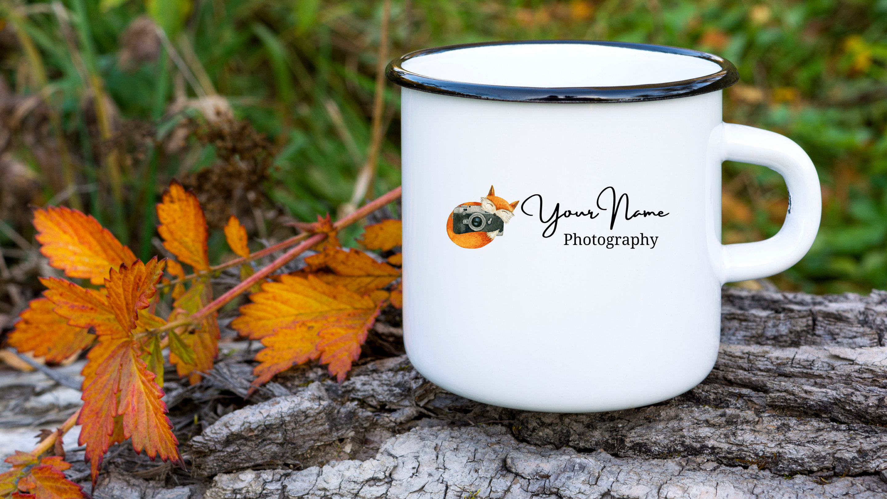 Premade Photography Logo, Male or Female Fox, Watermark, Logo Design ...