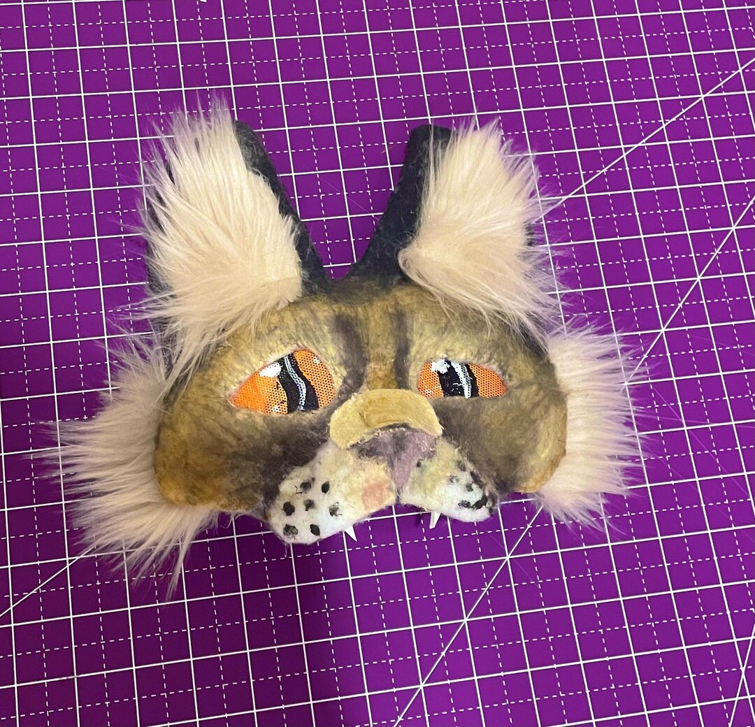 Caracal Therian/quadrobist Animal Mask - Etsy