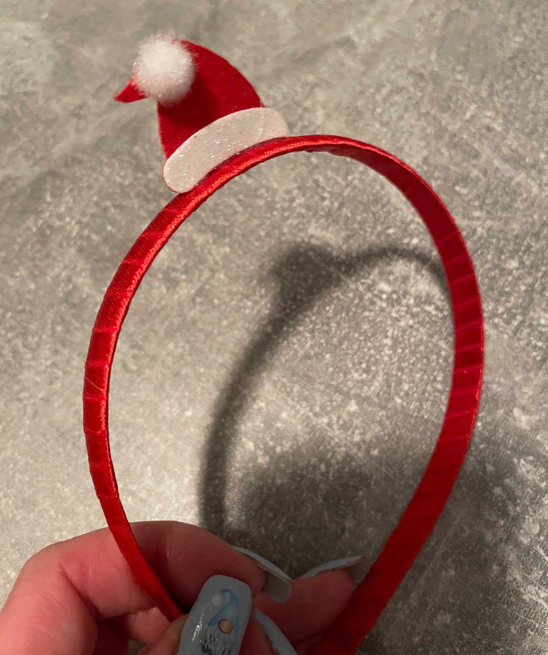 Christmas Santa Hat Headband, Childrens Headband, Christmas Hair ...