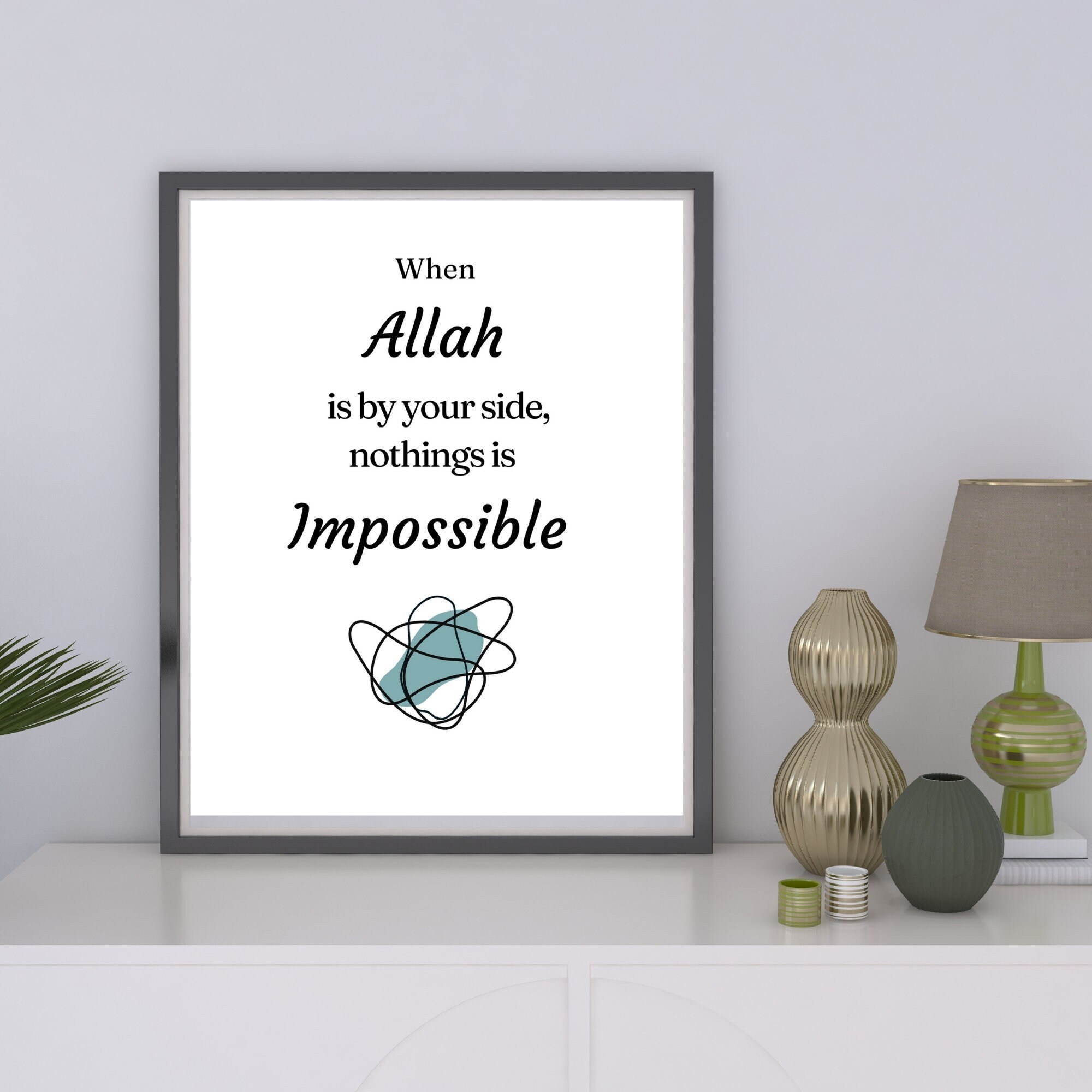 Islamic Wall Art| Islamic Printable| Inspirational Quotes| Islam ...