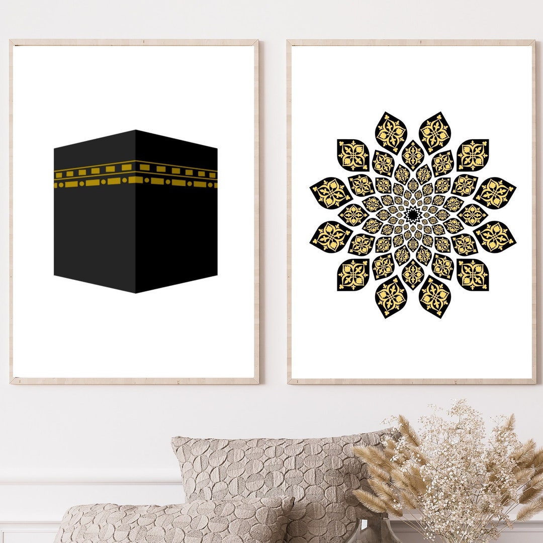 Kaabah Wall Decor, Islamic Art Decor, Islamic Poster, Muslim Wall Art ...