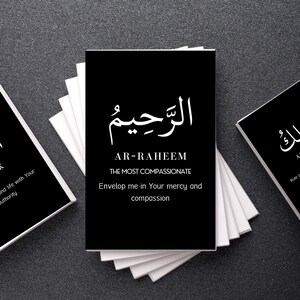 99 Names of Allah Printable Art: Islamic Calligraphy, Dua (digital ...