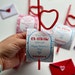 Silly Straw Valentines for Kids, Red Heart Straw Valentine Cards, Non ...