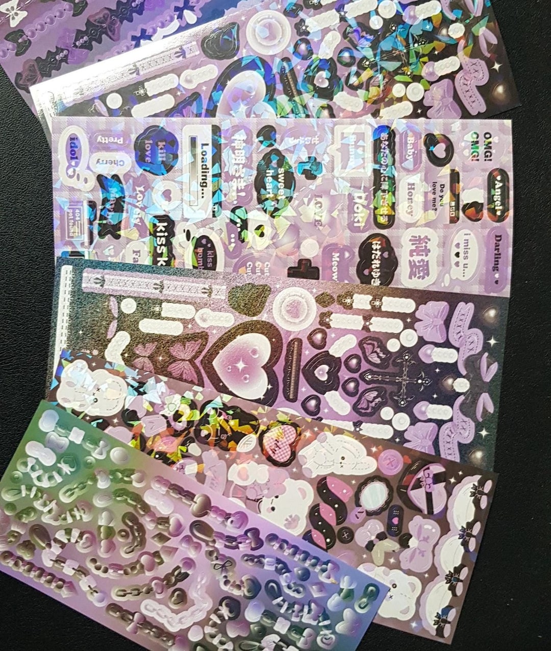 Kpop Deco Sheets / Sticker Sheets / Photocard Decal / Toploaders Deco ...