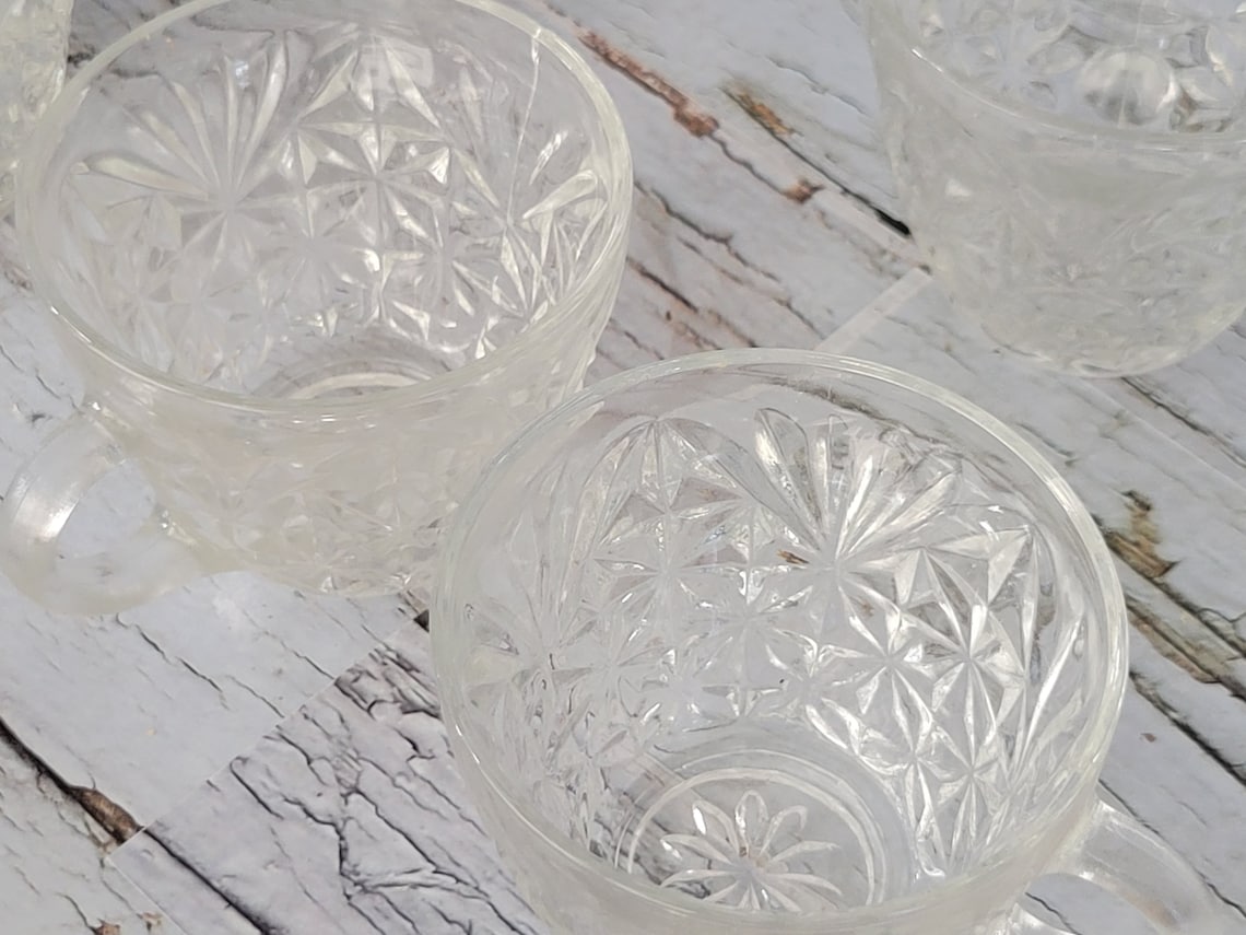 Anchor Hocking-vintage Arlington Pattern Cut Glass 1960's - Etsy