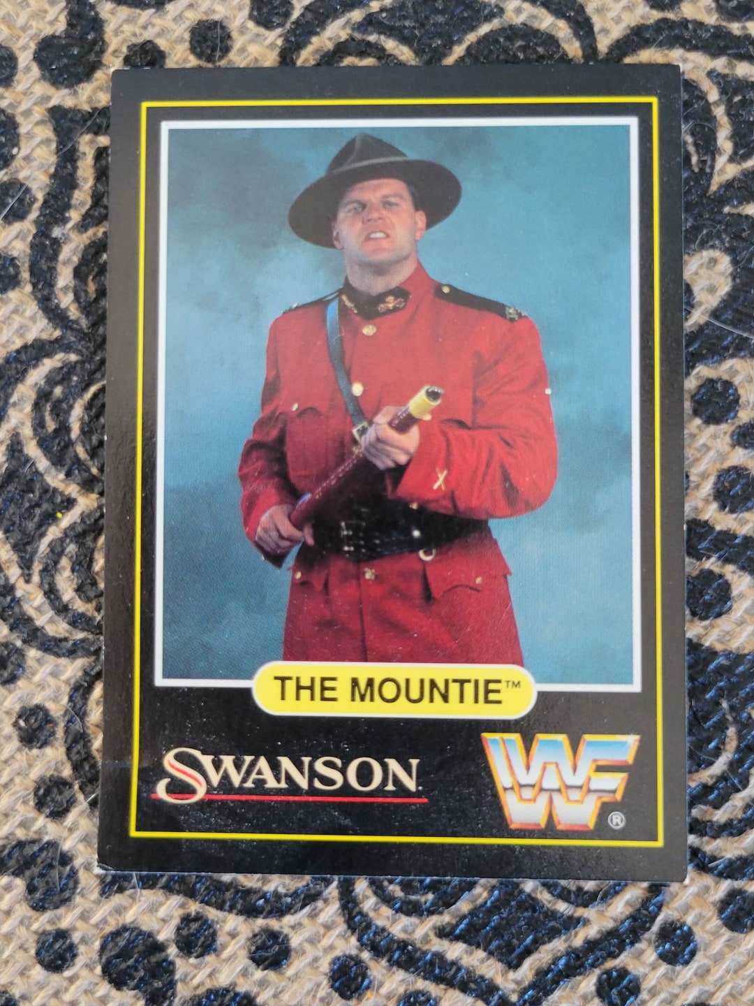 RARE Swanson WWF 1991 the Mountie Trading Card - Etsy