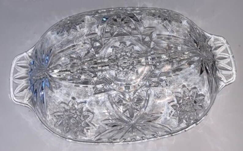 Anchor Hocking Vintage 1960's 10" Americana Star of David Relish Tray ...