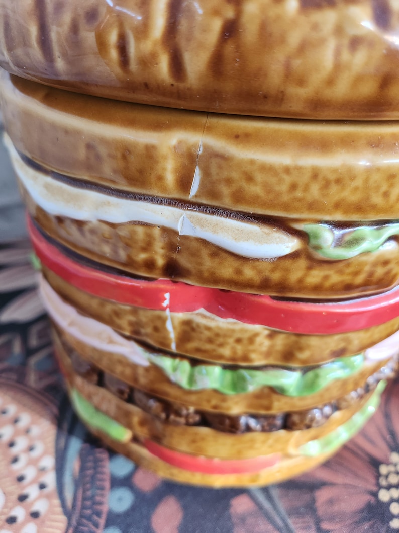 Cookie Jar-japan Vintage 1970's Americana Good Burger Cookie Jar With ...