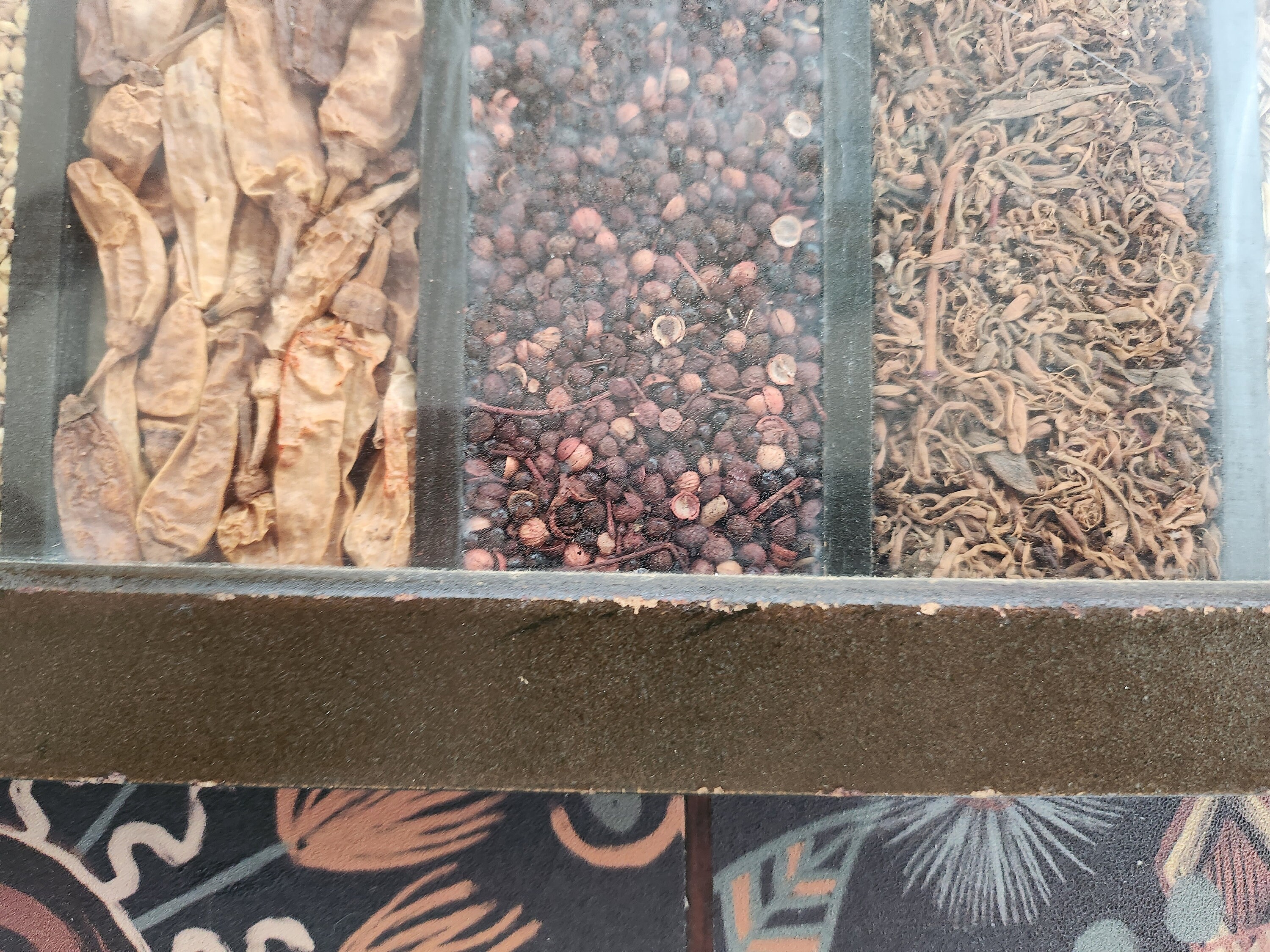 RARE- Vintage 1970's Wooden Shadow Box Tray With Real Spices - Etsy