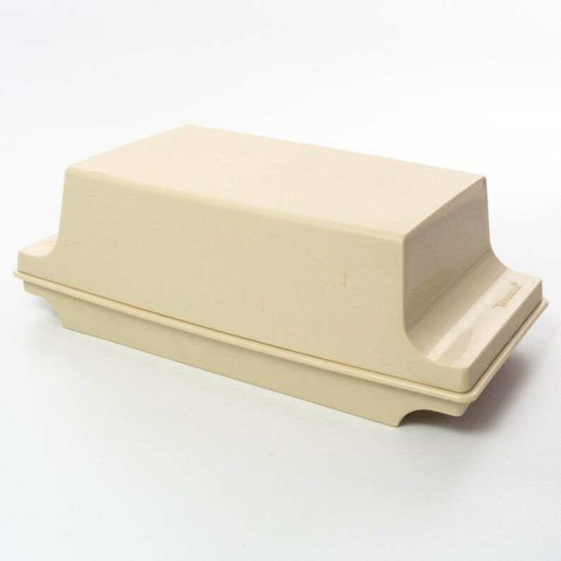TUPPERWARE Cheese-n-butter Tray With Cover 1512 Almond - Etsy