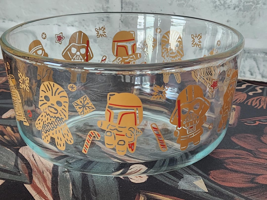 Vintage Pyrex-special Edition Star Wars Christmas Glass Storage Dish 3 ...
