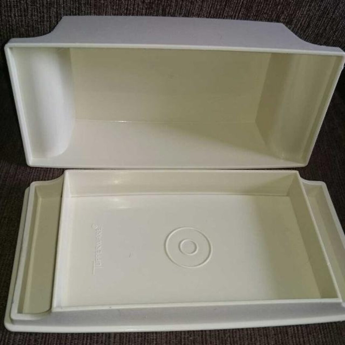 TUPPERWARE Cheese-n-butter Tray With Cover 1512 Almond - Etsy